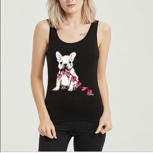 Tops | A Frenchie Heart Je Taime Layering Tank Top | Poshmark
